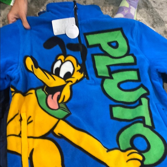 Disney | Jackets & Coats | Disney Pluto Blue Kids Fleece Top | Poshmark
